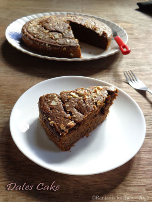 Dates Cake recipe | Foodwhirl